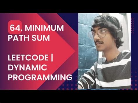 Minimum Path Sum LEETCODE DP Question YouTube