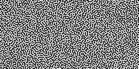 Abstract Diffusion Pattern With Chaotic Shapes Vector Illustration Natural Seamless Line Abstract Diffusion Pattern With Chaotic Shapes Vector Illustration Natural Seamless Line