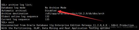 oracle归档日志的开启、关闭、以及日志的删除 oracle日志是否开启命令 csdn博客