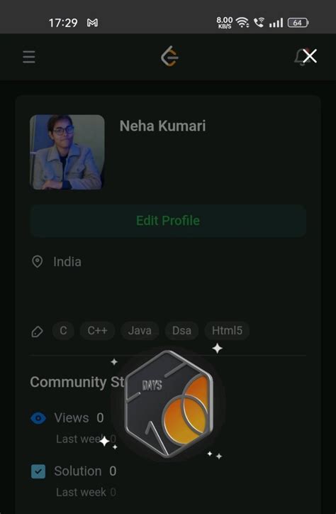 Neha Kumari On Linkedin Problemsolving Dsacoding Leetcode Badge Newachievement 10 Comments