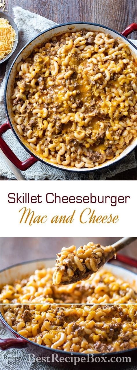 Cheeseburger Mac And Cheese Recipe 30 Min Skillet Best Recipe Box
