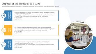 Aspects Of The Industrial IOT IIOT Global IOT In Manufacturing Market PPT Example