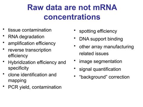 Microarray Data Analysis Of The Variants Pptx