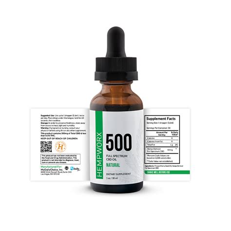 Hempworx 500 Mg Full Spectrum Cbd Oil Peppermint Flavor Do Trot In