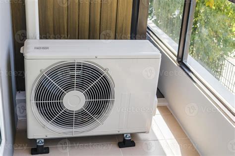 Air Condition Outdoor Unit Compressor Install Outside The House 13020558 Stock Photo At Vecteezy