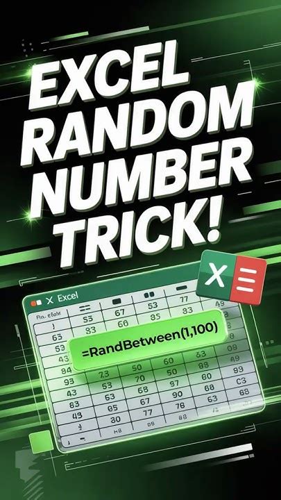 Excel Randbetween Formula Generate Random Numbers Instantly 🔥