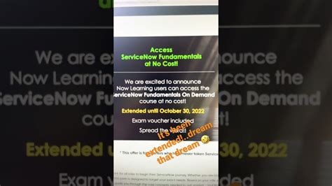 Servicenow Free Fundamentals Course Extended Until Octgrab It Youtube