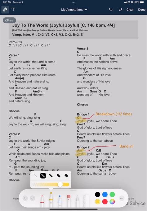 Annotate With Apple Pencilkit In Music Stand Ios V44 Music Stand