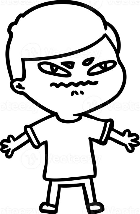 Cartoon Exasperated Man Icon 40816407 Png