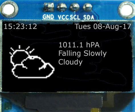Esp32esp8266 Weather Forecasterpredictor Weather Esp8266 Projects Air Pressure
