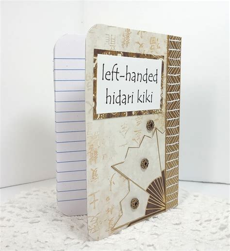 Asian Theme Lefty Notebook Left Handed Notebook Oriental Etsy