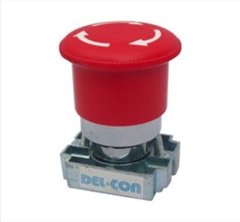 Delcon SPST Emergency Stop Push Button Stayput Plastic At 67 50 Piece In Noida