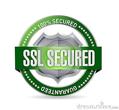 SSL Protection Secure Red Shield Vector Icon Stock Vector Illustration Of Security Shield