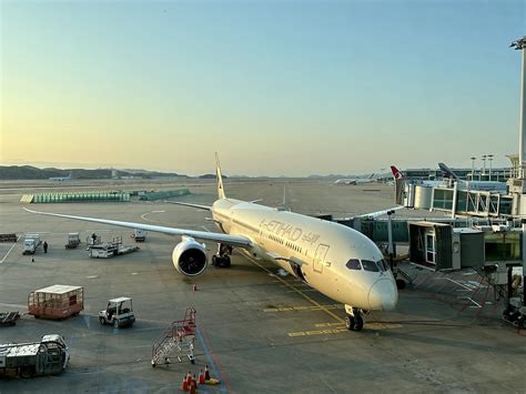 에티하드 항공 후기 Ey857 탑승후기 인천공항 에티하드항공 체크인카운터