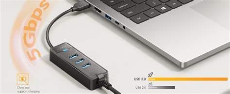 Usb 3 0 To Ethernet Adapter Idsonix 3 Port Usb 3 0 Hub With Rj45 10 100 1000