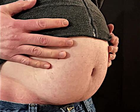 Bloated Beer Belly Too Big For Sweater