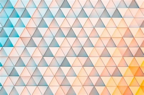 Premium Photo Repeating Triangle Cubes Background 3d Rendering
