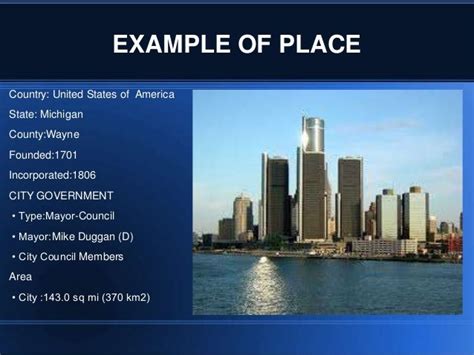 Example Of Place In Geography