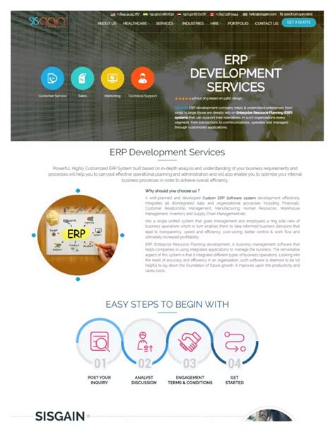 PPT Erp Development Company PowerPoint Presentation Free Download ID