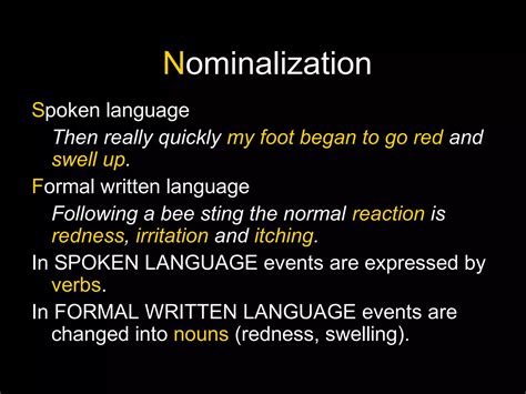 Nominalization Intro Ppt