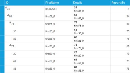 Columns In Wpf Gridtree Control Syncfusion
