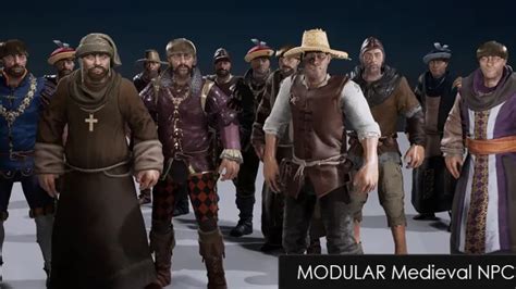 Modular Medieval Npc Unreal Engine Asset Unrealall