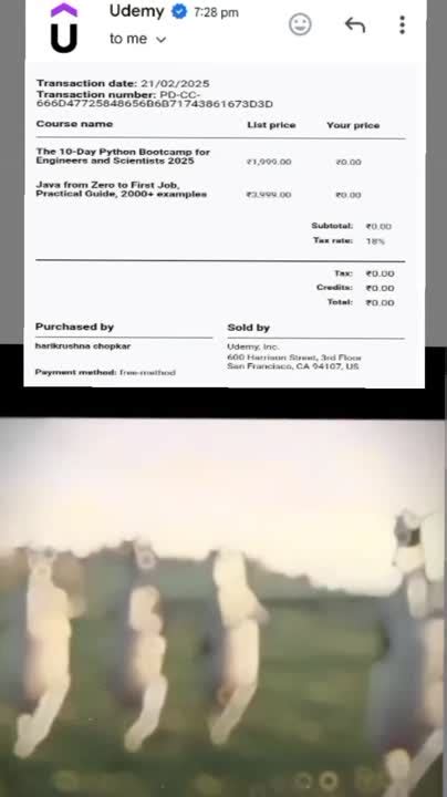harikrushna chopkar on linkedin udemy java python freecourses certificate programming…