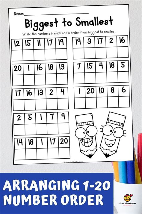 Smallest To Biggest Number Worksheet Artofit