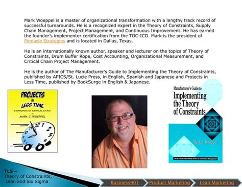 Tls Theory Of Cosntraints And Lean Six Sigma Pdf Business