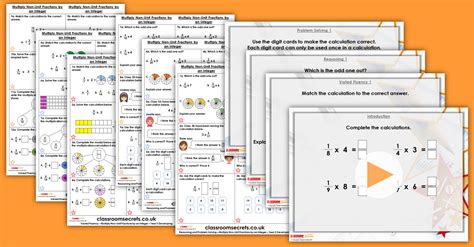 Multiply Non Unit Fractions By An Integer Year 5 Fractions Resource