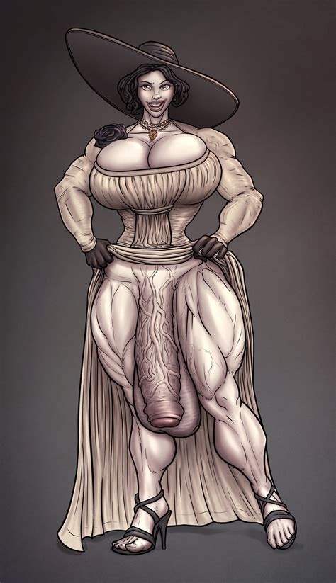 Rule 34 1futa Alcina Dimitrescu Big Penis Dress Lift Flaccid Flaccid