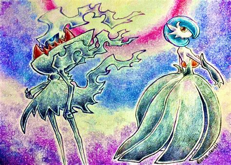 Gardevoir Mega Gardevoir And Darkrai Pokemon Drawn By Erielentil