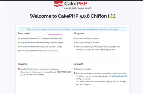 How To Install Cakephp Framework On Ubuntu 2404 Computingforgeeks