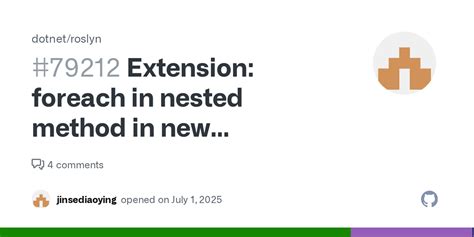 Extension Foreach In Nested Method In New Extension Methods Will Cause A Compiler Exception