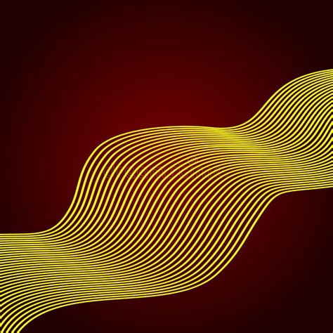 Abstract Wave Element For Design Stylized Line Art Background Vector Illustration Curved Wavy