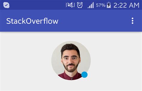 Android Circular Imageview With Bottom Right Circular Colored Badge Stack Overflow