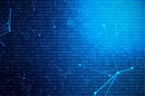 Premium Photo 3d Illustration Binary Code On Blue Background Bytes