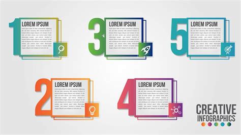 Premium Vector Business Infographic Design Template With Icons And 5 Numbers Options Or Steps