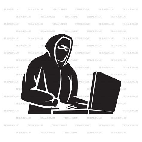 Computer Hacker Cut Files For Cricut Clip Art Silhouettes Eps Svg