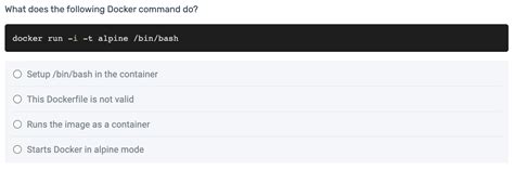 Solved What Does The Following Docker Command Do Docker Run Chegg
