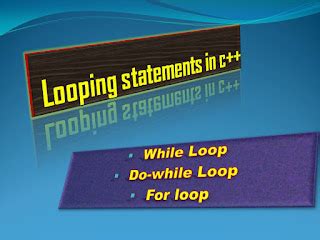 Looping Statements RSM Learning To Learn