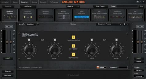 Infrasonic Mastering Chain Access Analog