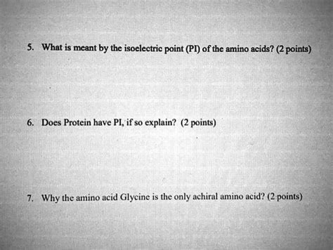 solved what is meant by the isoelectric point pi of the amino acids