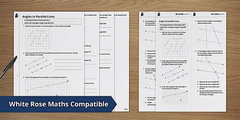 👉 Angles In Parallel Lines Teacher Made Twinkl