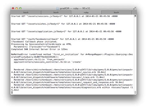 Ruby On Rails 4 Facebook Authentication With Mongomapper Stack Overflow