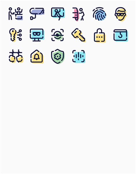Crime And Security Icons Ft Security And Safety Envato