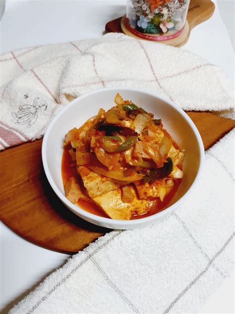 두부 스팸 짜글이 맛이 대박 간단 레시피