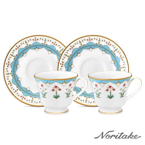 【noritake】繽紛曼陀羅金邊 咖啡對杯 Pchome 24h購物