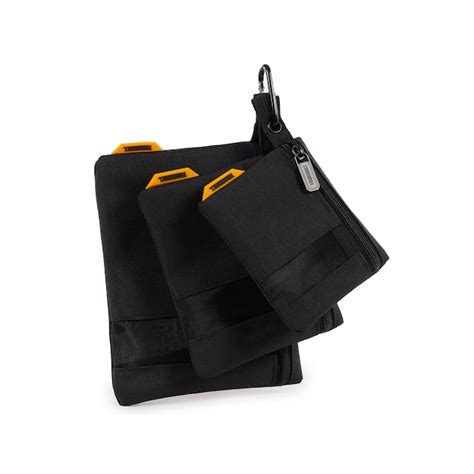 Toughbuilt Fastener Black Polyester 6 6 In Zippered Accessory Tool Bag