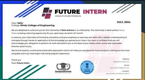 Jatin Dutt On Linkedin Internship Datascience Careergoals Futureintern